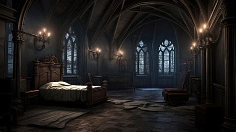 Premium Photo Victorian Gothic Crypt Bedroom Eerie And Mysterious R F Generative Ai