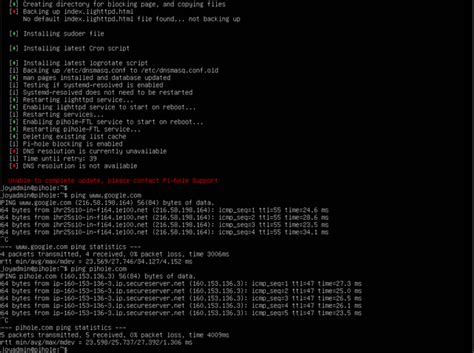 Raspberry Pi 3b Dns Resolution Is Currently Unavailable When Updating Gravity Rpihole