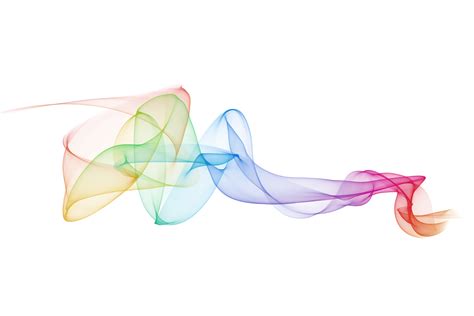 Abstract Colorful Wave Isolated PNG