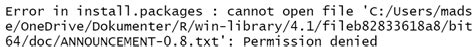 I Can T Install Packages With Rstudio General Posit Community