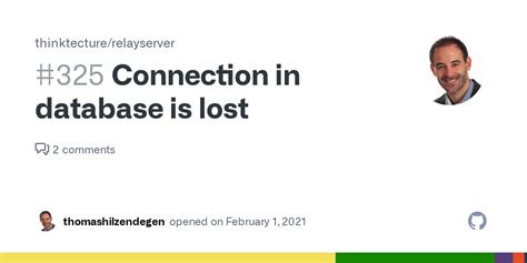 connection in database is lost · issue 325 · thinktecture relayserver
