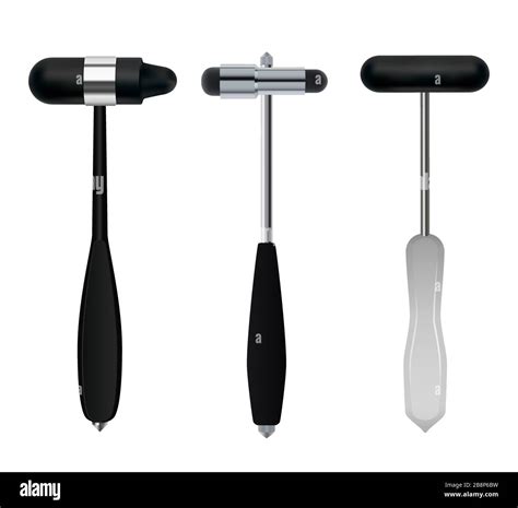 Neurological Hammers Set Of Medical Instruments Of Neurologist Used To