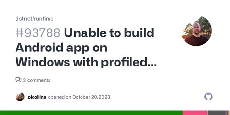 Unable To Build Android App On Windows With Profiled Aot And Enablellvm True · Issue 93788