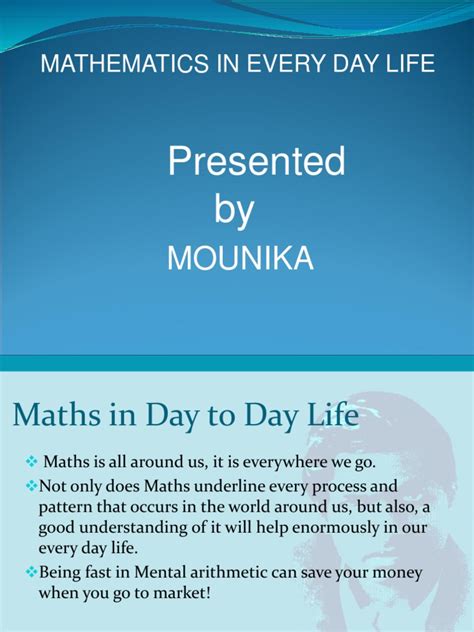 Mathematics In Everyday Life Pdf