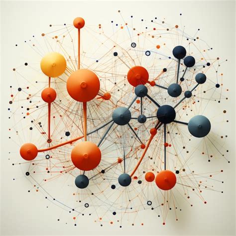 Premium Ai Image Colorful Network Graph Illustration Generative Ai