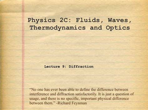 Pdf Lecture9 Diffraction1 Dokumentips