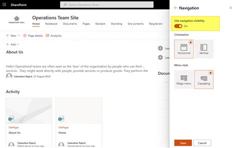 Sharepoint Online How To Hide The Left Navigation Bar Sharepoint Diary