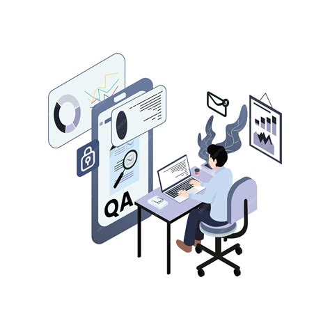 Premium Vector Qa Engineers Concept Illustration