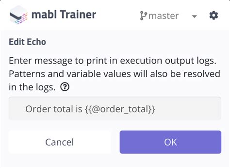 Echo Steps Mabl Help