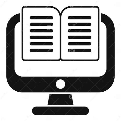 Online Education Icon Representing E Learning And Digital Textbook Stock Illustration