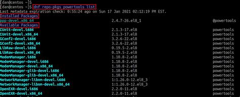 how to enable powertools on centos 8