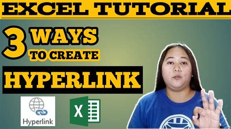 Learn 3 Ways On How To Create Hyperlink In Excel Tagalog Tutorial Youtube