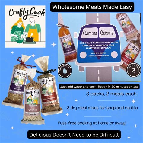 Camper Cuisine Blue Van 3 Dried Meal Kits By Crafty Cook