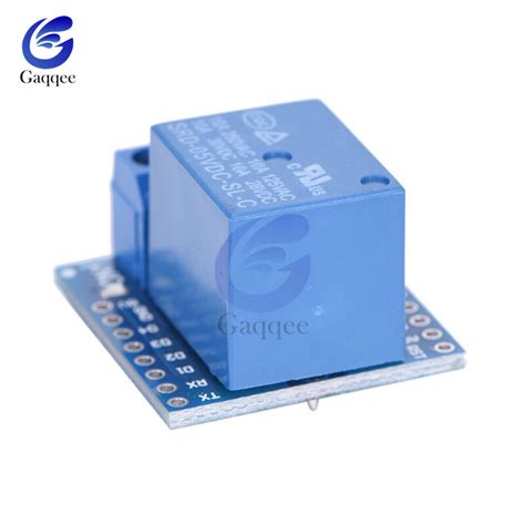 10 개 몫 dc 5v 1 채널 wemos d1 미니 릴레이 실드 arduino esp8266 개발 보드 전원 공급 장치 릴레이