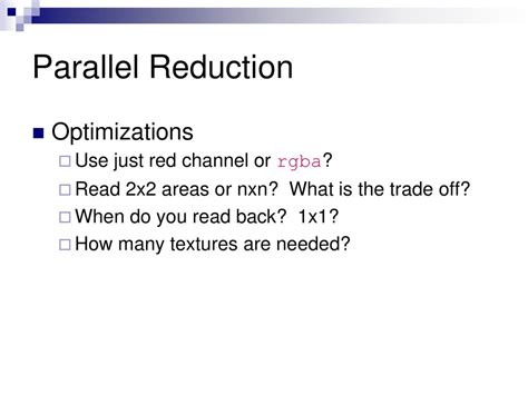 gpgpu parallel reduction and scan ppt download