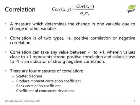 Covariance Vs Correlation Pptx