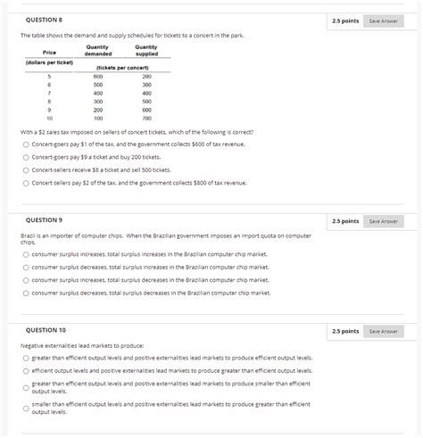 solved question 8 2 5 points save answer the table shows the