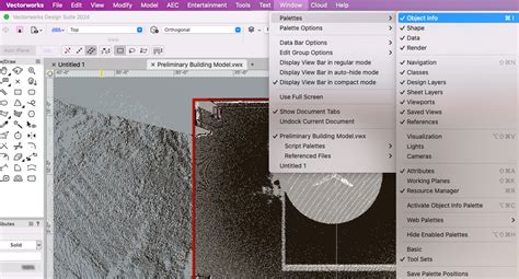 Cant Find Tool Pallete Troubleshooting Vectorworks Community Board