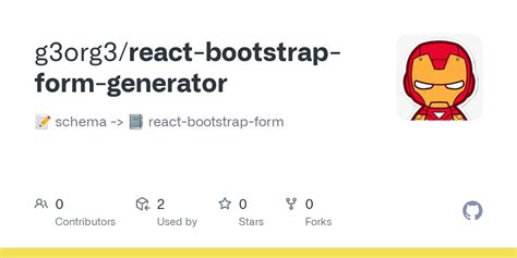 Github G3org3react Bootstrap Form Generator 📝 Schema 📔 React