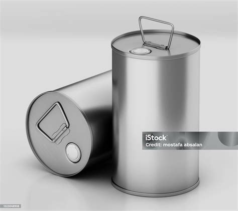 둥근 올리브 오일 주석 수 모형 실버 액체 용기 빛 배경에 격리 된 3d 렌더링 가스 캔에 대한 스톡 사진 및 기타 이미지 가스 캔 금속 0명 Istock