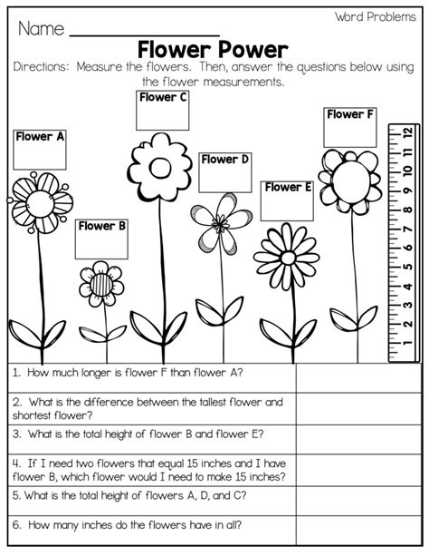Second Grade Math Worksheets Measurement Data Time And Money Second