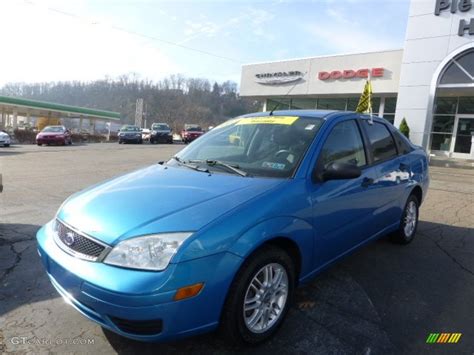 2007 Aqua Blue Metallic Ford Focus Zx4 Se Sedan 73750850 Gtcarlot