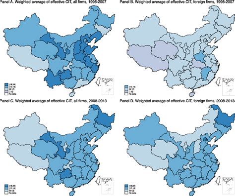 Weighted Average Of Effective Cit Rates By Province 19982013