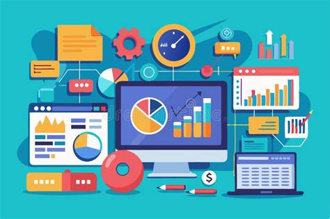 a workspace is filled with customizable analytics tools showcasing graphs charts and metrics