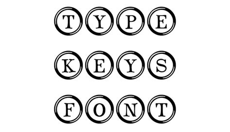 Type Keys Font Dafont Style