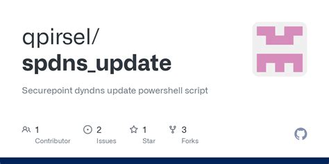 Github Qpirselspdnsupdate Securepoint Dyndns Update Powershell Script