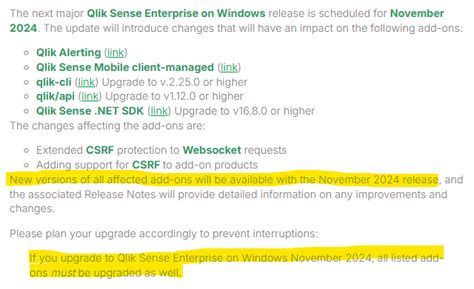 upgrade advisory for qlik sense on premise novembe qlik community