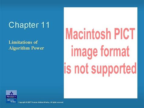 Chapter 11 Limitations Of Algorithm Power Copyright 2007