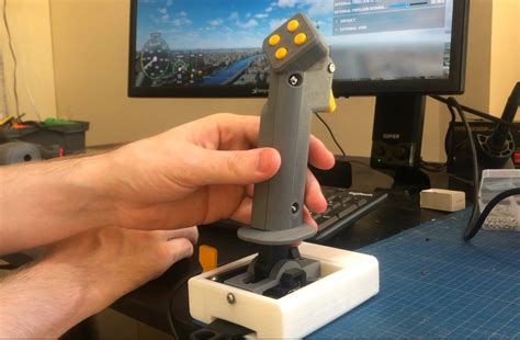 🕹️ flight sim joystick with hall effect sensors and arduino・free stl