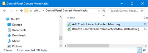 How To Add Control Panel To Windows Context Menu