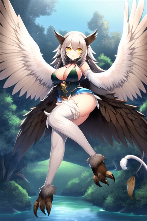 Monster Girls Revisted Harpy 2 By Sliestwheel On Deviantart