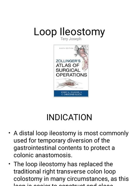 Loop Ileostomy Pdf Abdomen Digestive System