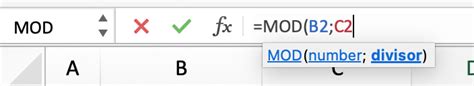 Cara Menghitung Sisa Pembagian Dengan Fungsi Mod Excel
