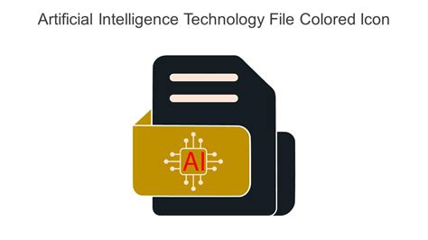Artificial Intelligence Technology File Colored Icon In Powerpoint Pptx Png And Editable Eps