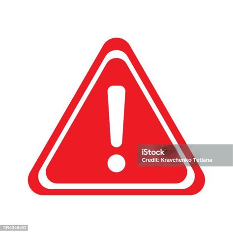빨간색 삼각형 느낌표 아이콘 기호 금지 벡터 일러스트레이션 스톡 이미지 가리키기에 대한 스톡 벡터 아트 및 기타 이미지 가리키기 건설 현장 경계 표지 Istock