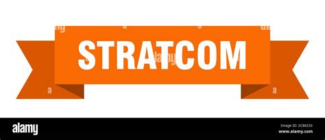 Stratcom Ribbon Stratcom Paper Band Banner Sign Stock Vector Image And Art Alamy