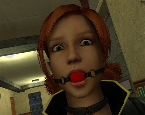 Rule 34 1girls 3d Ball Gag Female Female Only Garrys Mod Jessica Cannon Red Hair Sin Game
