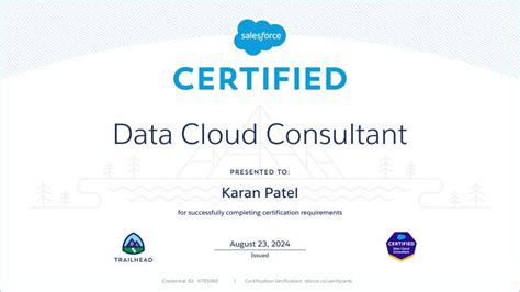 Karan Patel On Linkedin Salesforce Trailhead Datacloud Datacloudconsultant Consultant