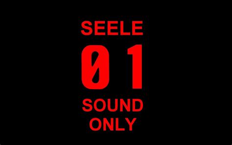 Seele 01 Sound Only Text Neon Genesis Evangelion 720p Wallpaper