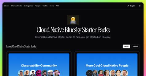 Cloud Native Bluesky Starter Packs 3 Lists • Feb 2025