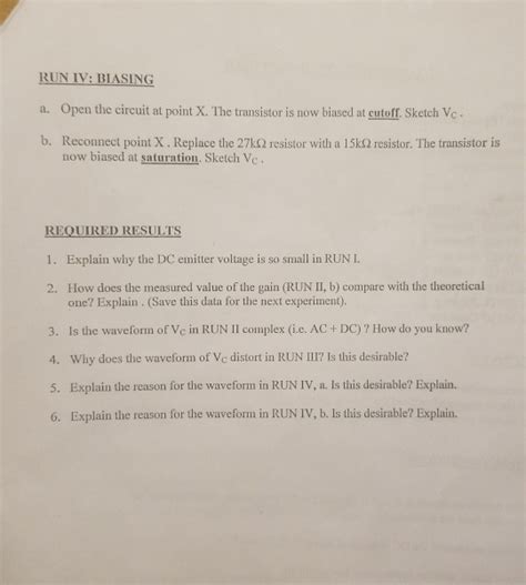 6 COMMON BASE AMPLIFIER Equipment Agilent Digital Chegg Com