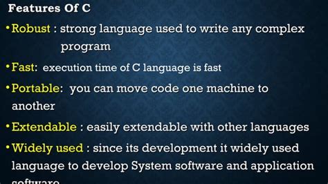 Introduction To C Ppt
