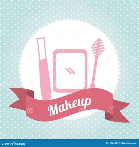 Makeup Design Stock Vector Illustration Of Postcard 46566129
