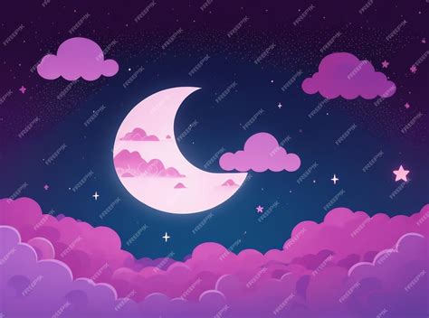 Premium Ai Image Ruby Sky Reverie A View To The Night Sky With White