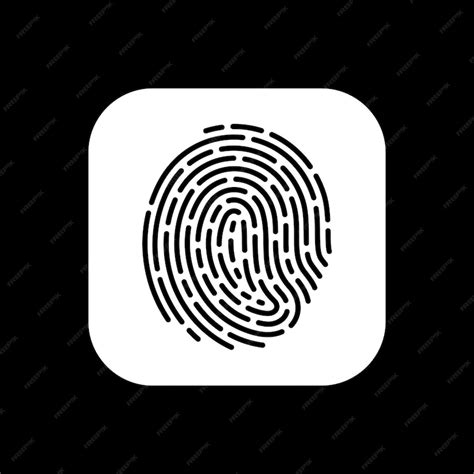 Premium Vector Fingerprint Id Authentification Vector Icon Thumbprint Icon