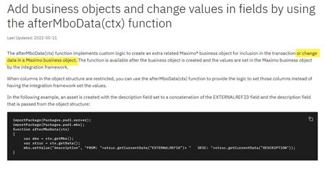 object structure automation script inbound processing aftermbodata